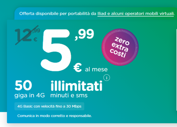 ho. Mobile: l'offerta a 5,99 euro al mese con 50GB, SMS e minuti ...